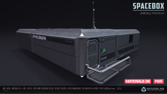 Second Life Marketplace - *NEW* SPACEBOX PREMIUM (METAL + PBR ...